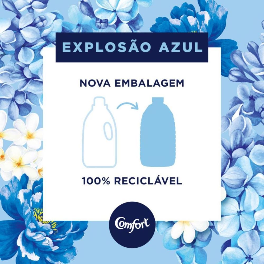 Amaciante Diluido Comfort Tradicional Explosão Azul 1,8L - unileverstore Amaciante Diluido Comfort Tradicional Explosão Azul 1,8L - unileverstore